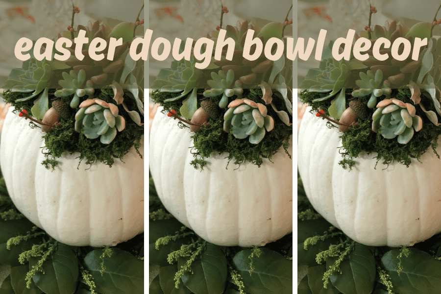 Beautiful Easter Dough Bowl Decor: Spring Centerpiece Ideas - Nestly Nifty